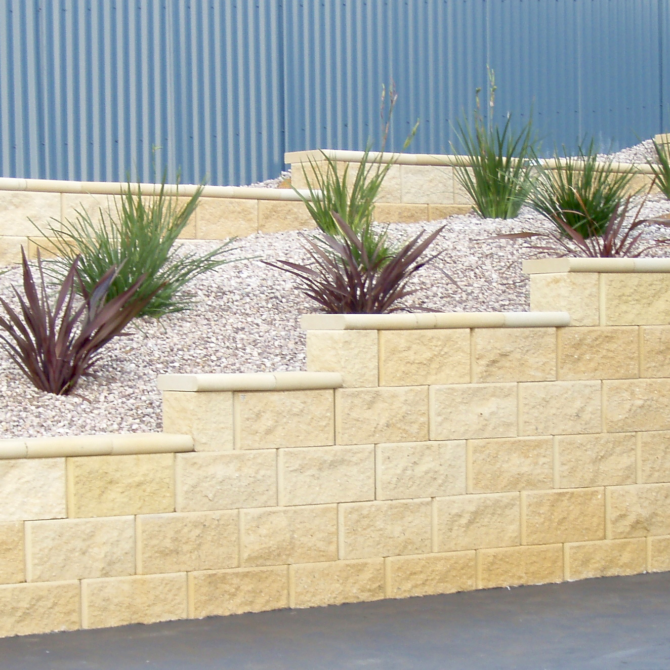 Grey Block | Concrete Building Blocks | Besser Block Retaining Wall